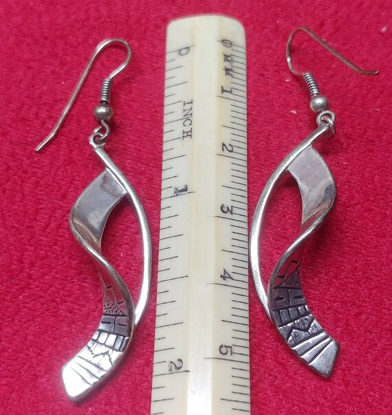 VINTAGE RODERICK TENORIO 925 Sterling Silver Earrings - Gem