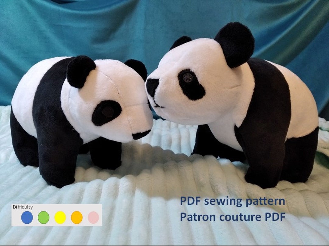 PDF Pattern Hao Yun the Cute Panda Plush Panda Sewing Pattern - Etsy