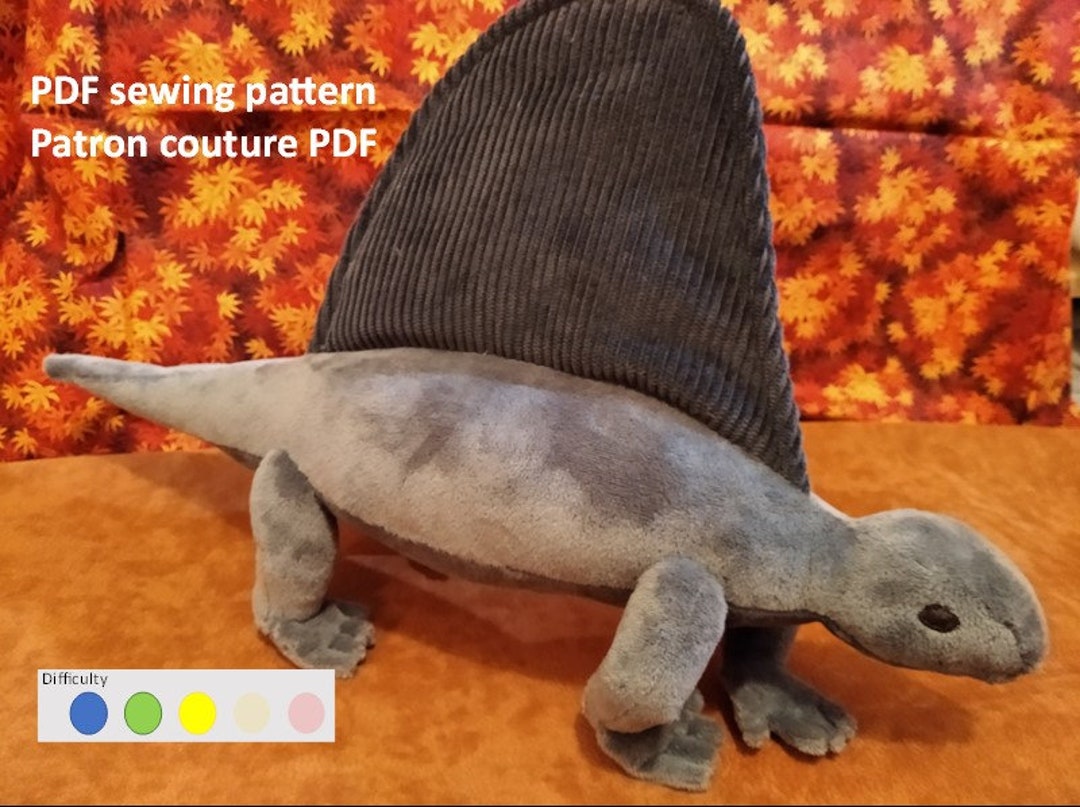 Pdf Pattern Queenie the Dimetrodon Plush Dinosaur - Etsy UK