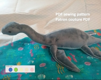 Dinosaur Plush Bundle Sewing Pattern .pdf Tutorial Brontosaurus ...