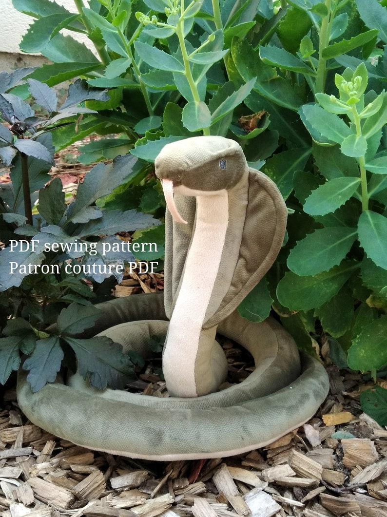 PDF Pattern Spike the Cobra Snake Sewing Pattern - Etsy