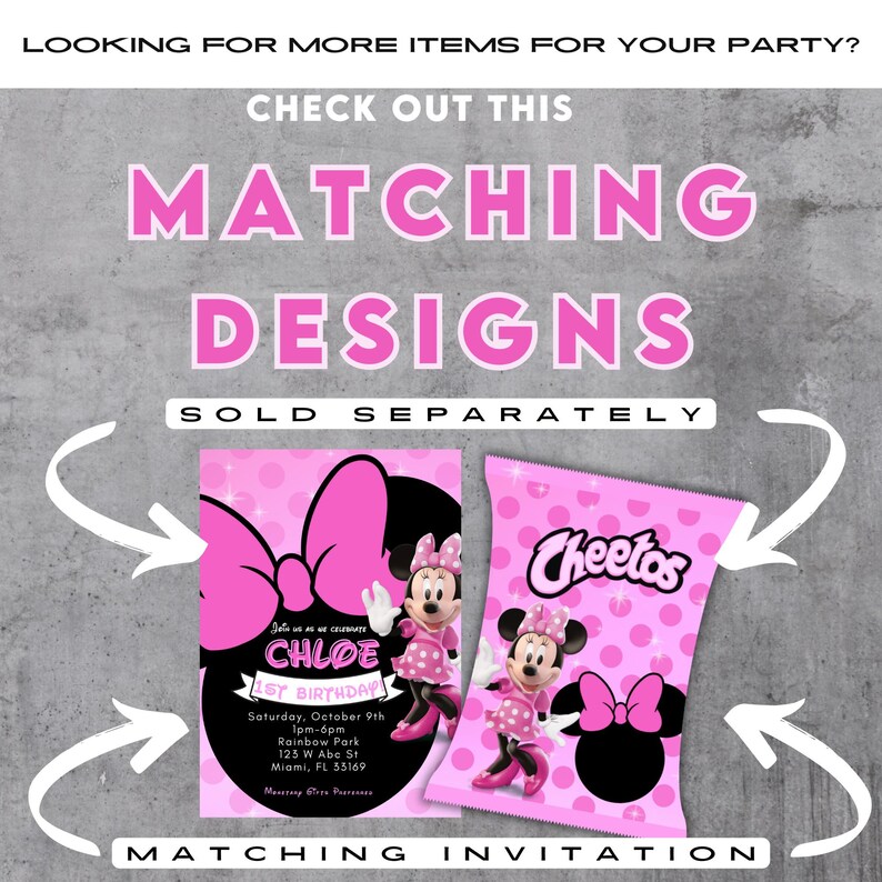 Minnie Mouse Caprisun Template | Minnie Birthday Party Juice Pouch ...