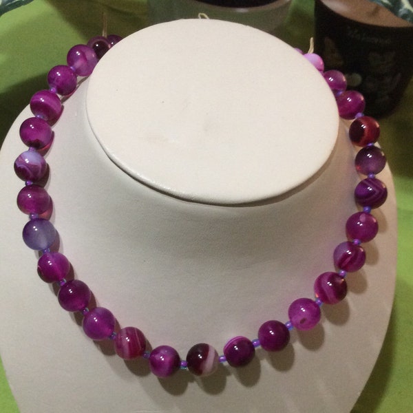 Fuschia Necklace - Etsy