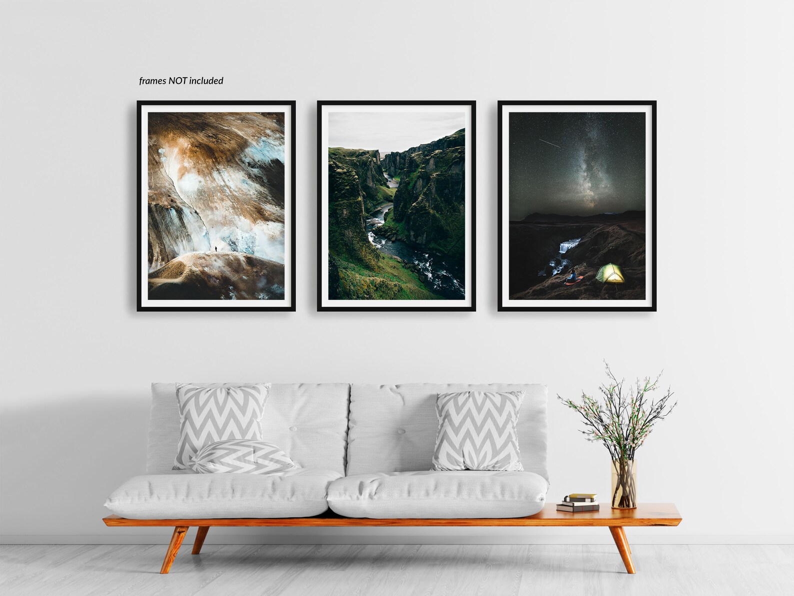 Gallery Wall Set of 3 Wanderlust Icelandic Prints Nordic - Etsy