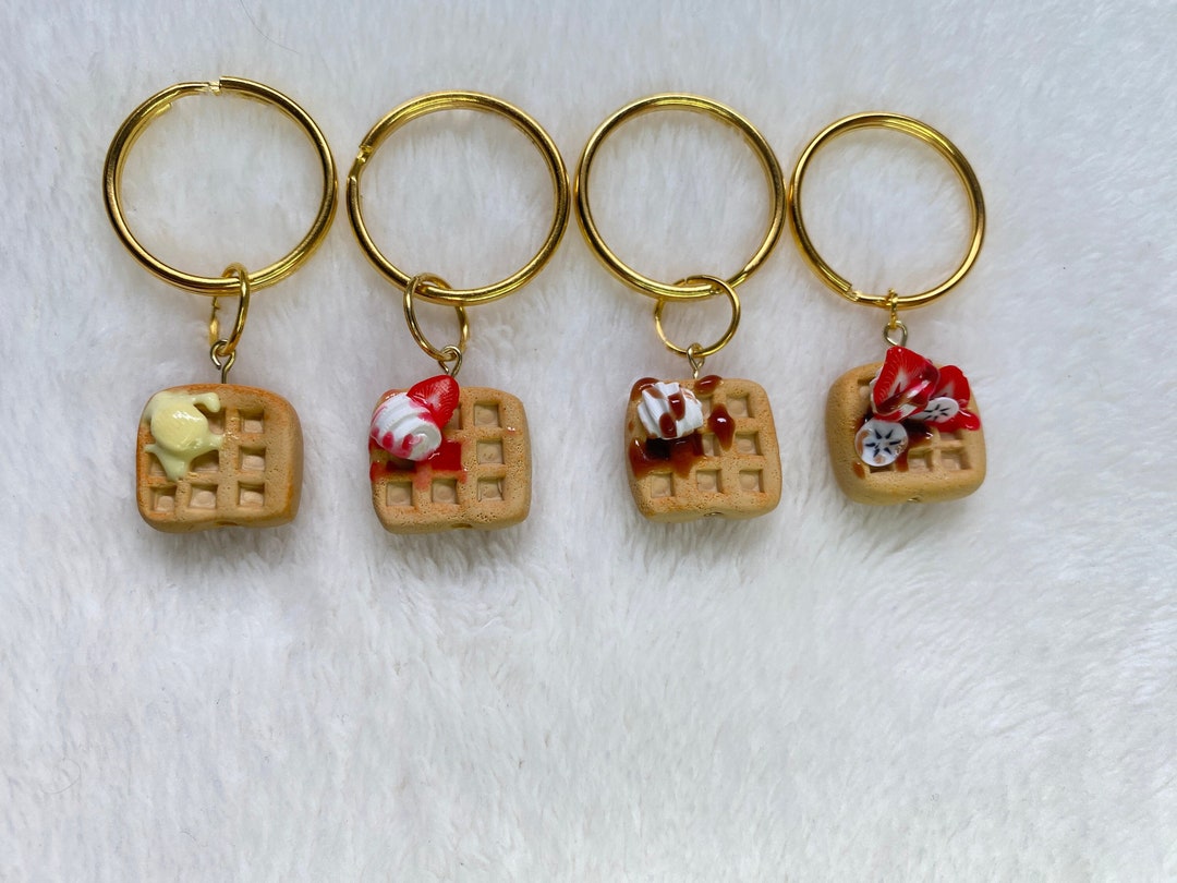 Micro Realistic Waffle Charm! | Waffle Pendant | Food Charms ...