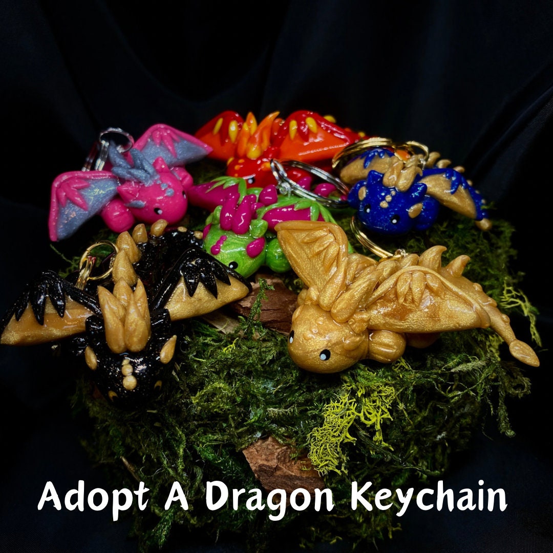 Adopt A Dragon Dragon Keychain Dragon Gifts Dragon Rider Fourth Wing ...