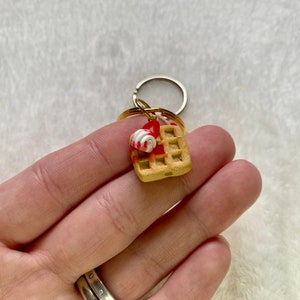 Micro Realistic Waffle Charm! | Waffle Pendant | Food Charms ...