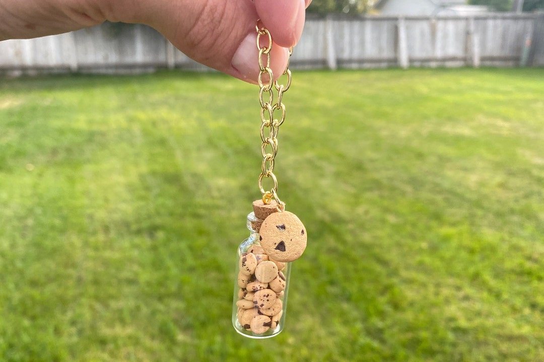 Cookie Themed Keychain Unique Keychain Cute Keychain Gifts Cookie ...