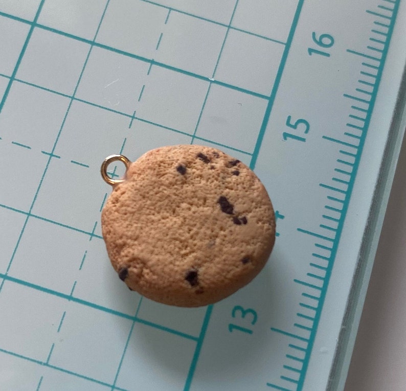 Micro Realistic Cookie Charm | Food Charms | Chocolate Chip Cookie ...