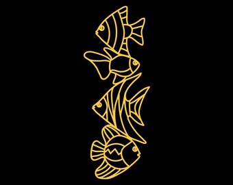 Tropical Fish Decals | Etsy