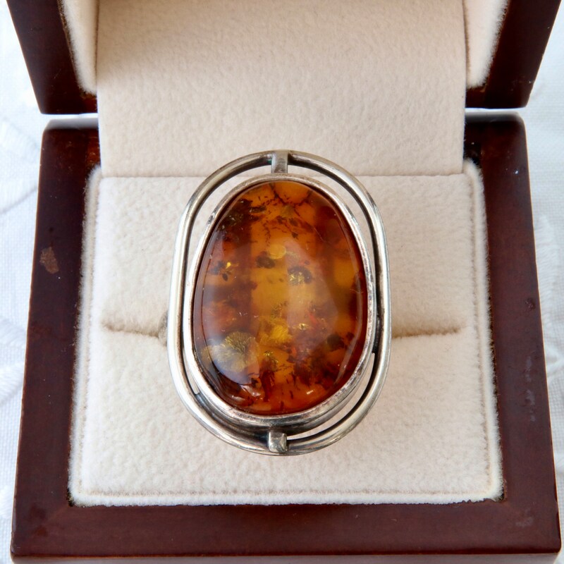 Large Silver Ring - Etsy
