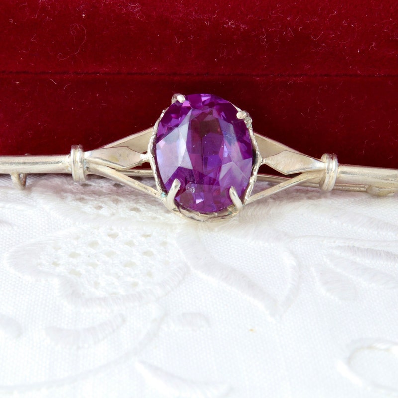 Alexandrite Brooch - Etsy