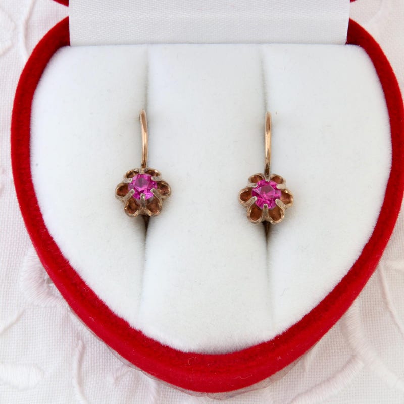 Russian Ruby Jewelry - Etsy