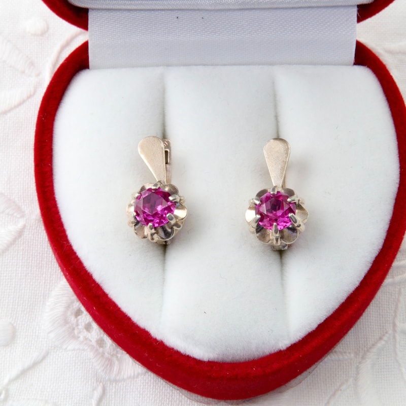 Russian Ruby Jewelry - Etsy