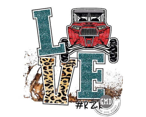 Love Red RZR SXS Png Sublimation Design Graphic Clip Art | Etsy