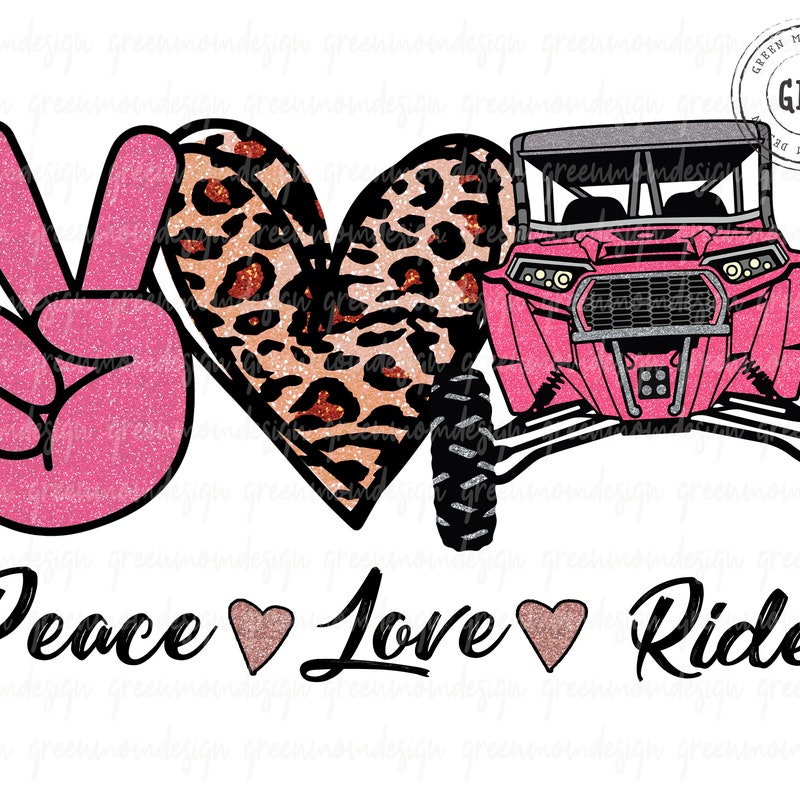 Peace Love Ride Svg - Etsy