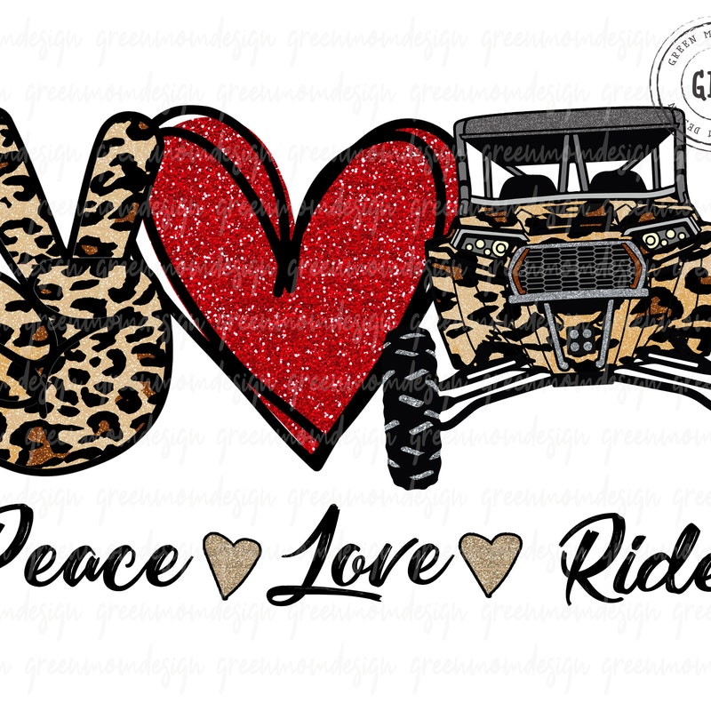 Peace Love Ride Svg - Etsy