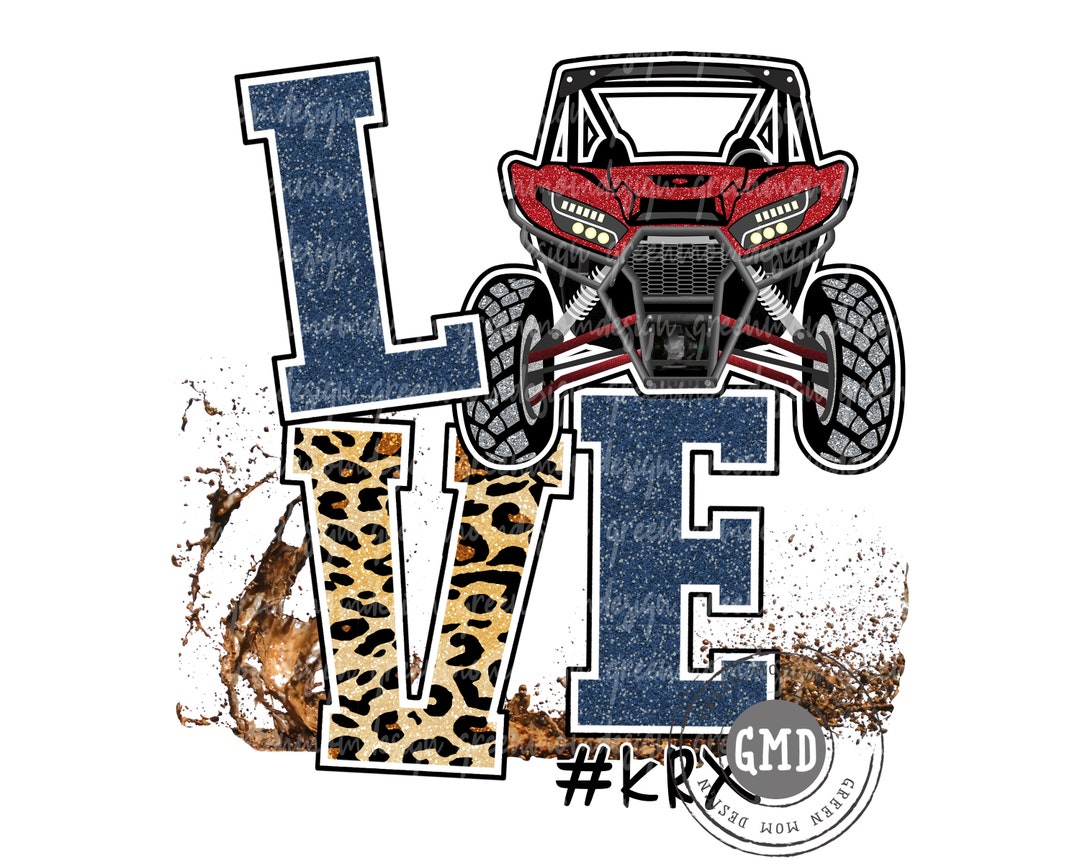 Love Red Teryx KRX 1000, SXS Png, Sublimation Design, Graphic, Clip Art ...