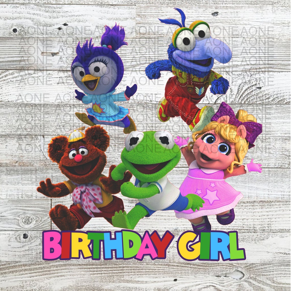 Muppet Babies Birthday Girl Png Instant Download Muppet | Etsy