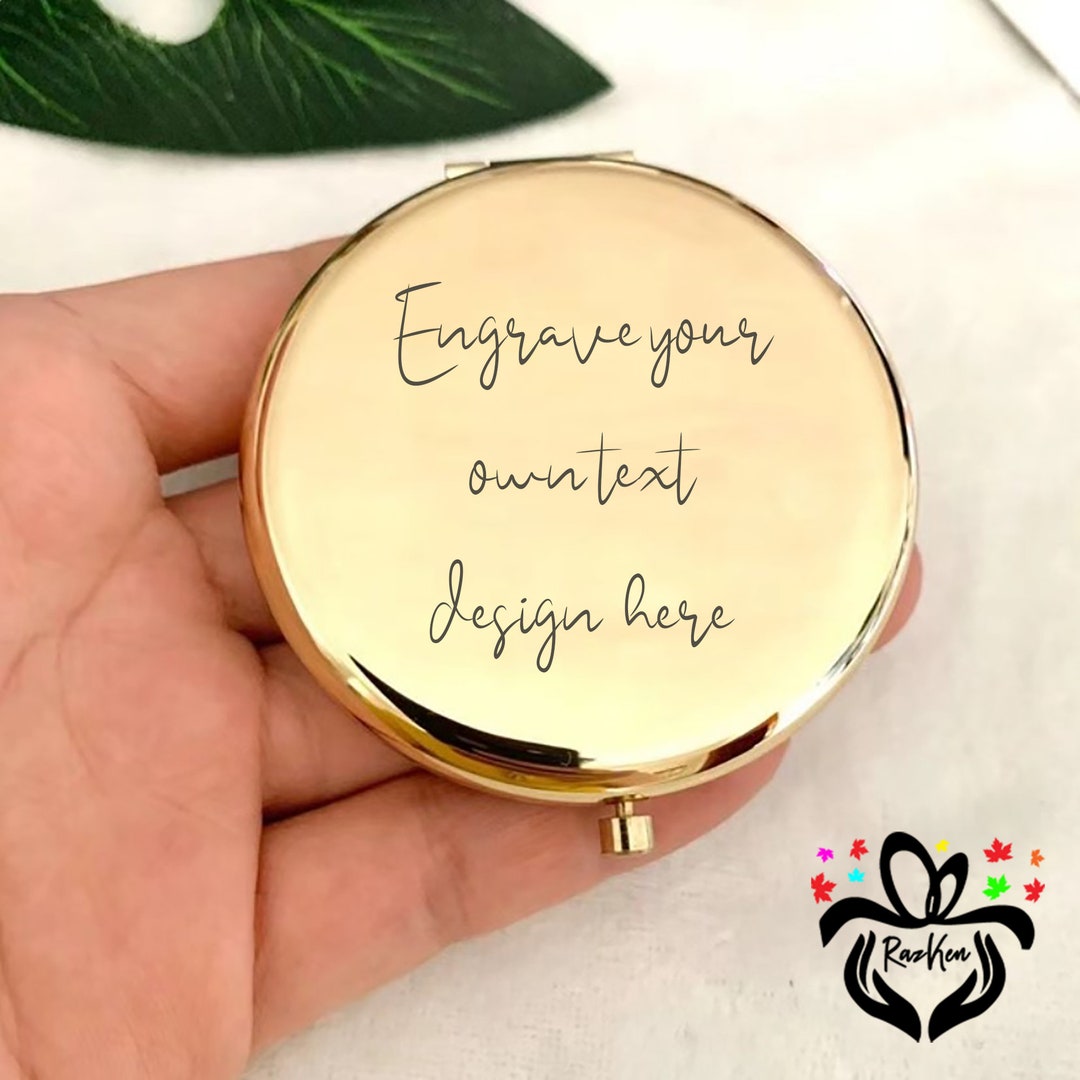 Custom Pocket Mirror, Gift for Her, Compact Mirror Wedding Gifts ...