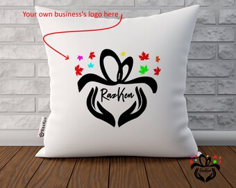 Business Logo Pillow - Etsy