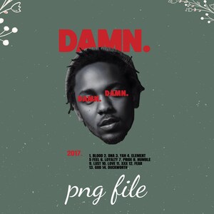 DAMN Png, Kendrick Lamar PNG | J Cole Png, Instant Download, Free ...