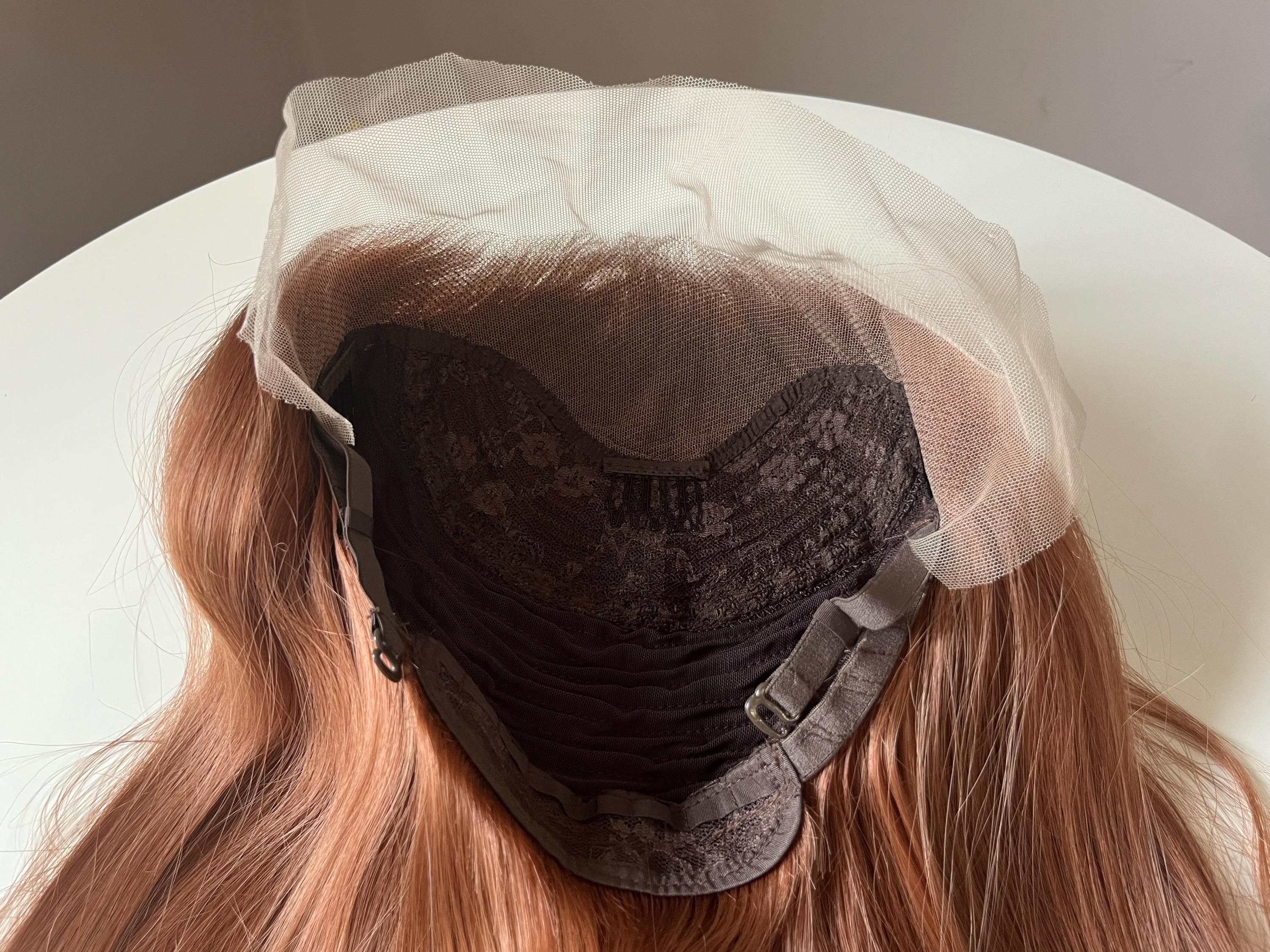 Auburn Ginger Lace Front Wig – Straight Heat Resistant Synthetic Hair ...