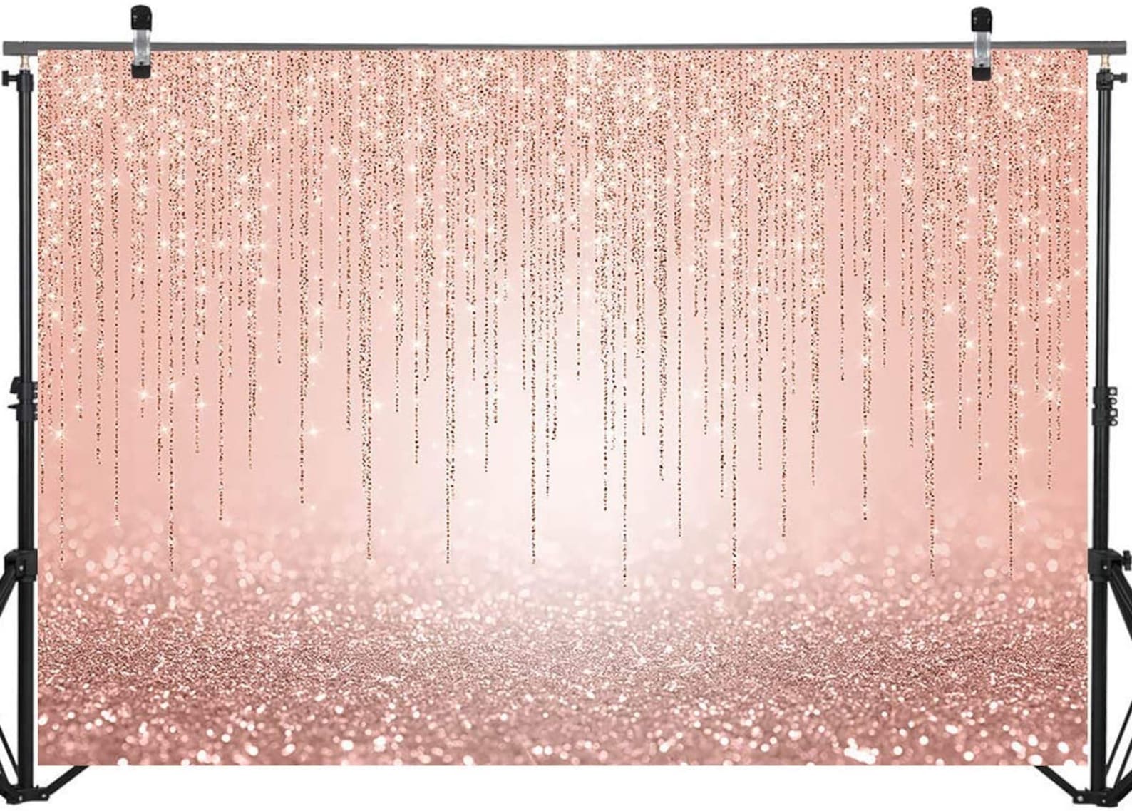 Rose Gold Glitter Backdrop Sweet Girl's Birthday Party - Etsy