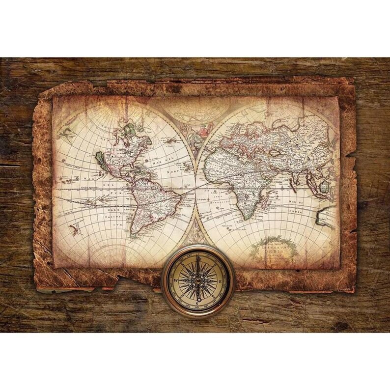 World Map 5D Diamond Painting Full Square/Round Drill Animal | Etsy