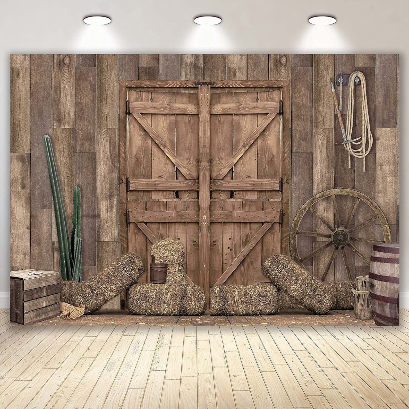 Western Fall Farm Cowboy Backdrop Rustic Barn Photography - Etsy