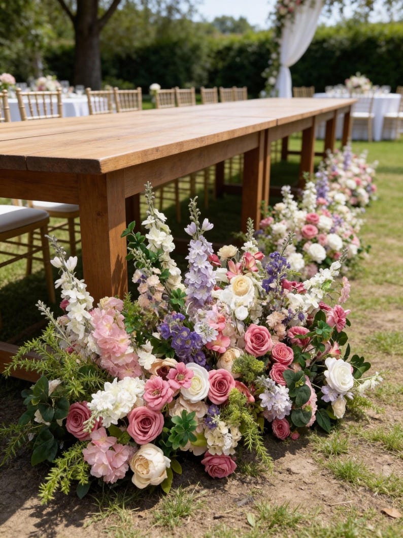 Artificial White Snapdragon Rose Wedding Aisle Flowers,altar ...