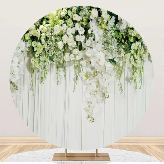 Round Flower Wall Background Birthday Party Decoration - Etsy