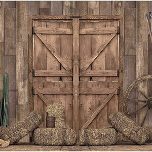 Western Fall Farm Cowboy Backdrop Rustic Barn Photography - Etsy