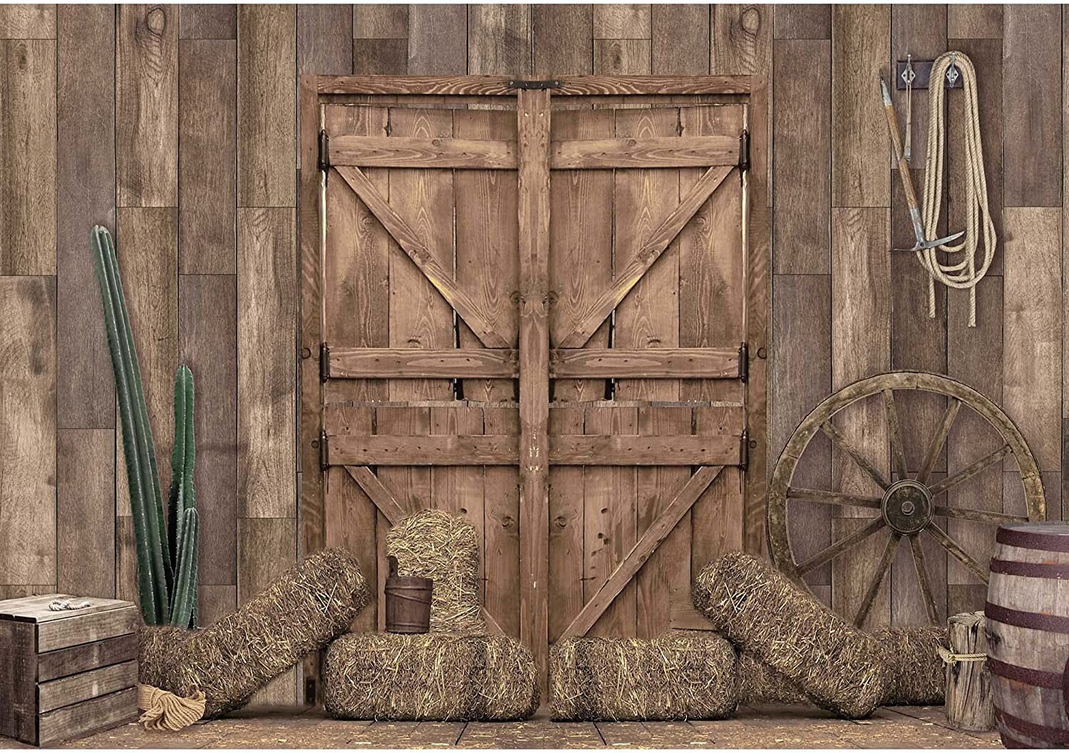 Western Fall Farm Cowboy Backdrop Rustic Barn Photography - Etsy
