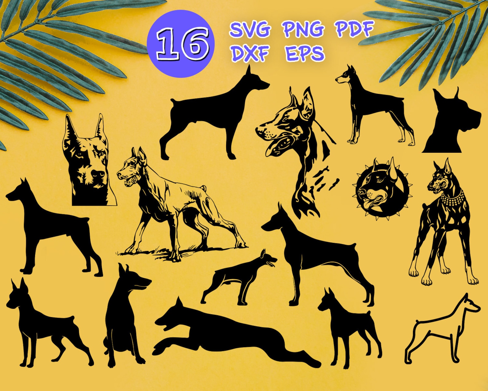 DOBERMAN SVG Doberman Cut File Doberman Cricut Doberman | Etsy