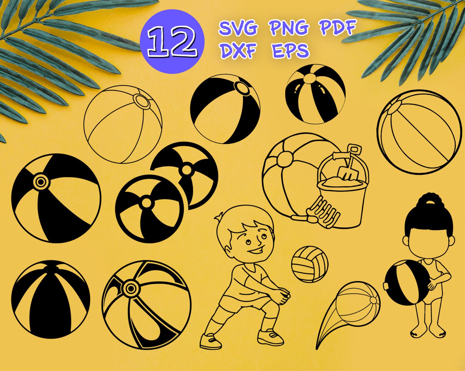 BEACH BALL SVG, Beach Ball Clipart, Vacation Svg, Ball Svg, Ball ...