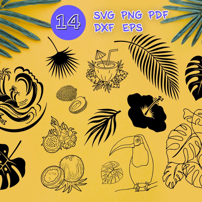 Tropical Svg - Etsy
