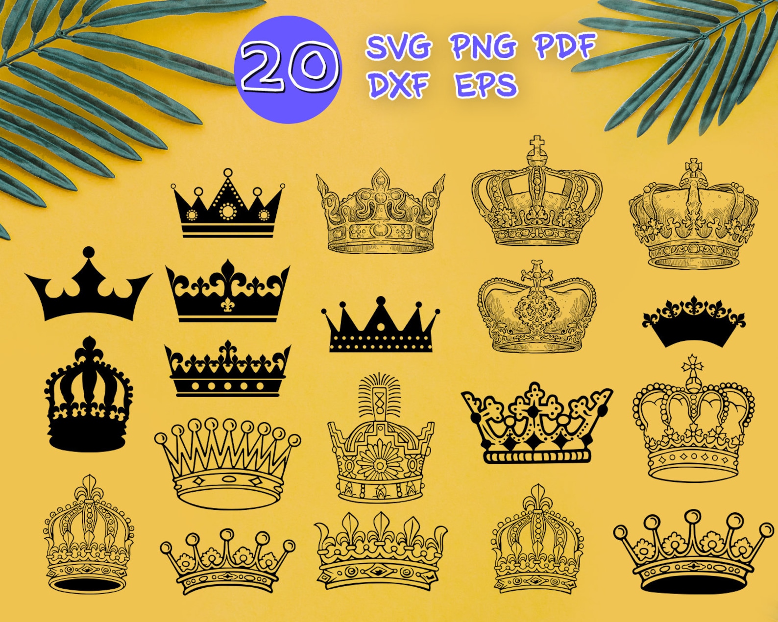 ROYAL CROWN SVG Princess Crown Svg Royal Svg Crown | Etsy