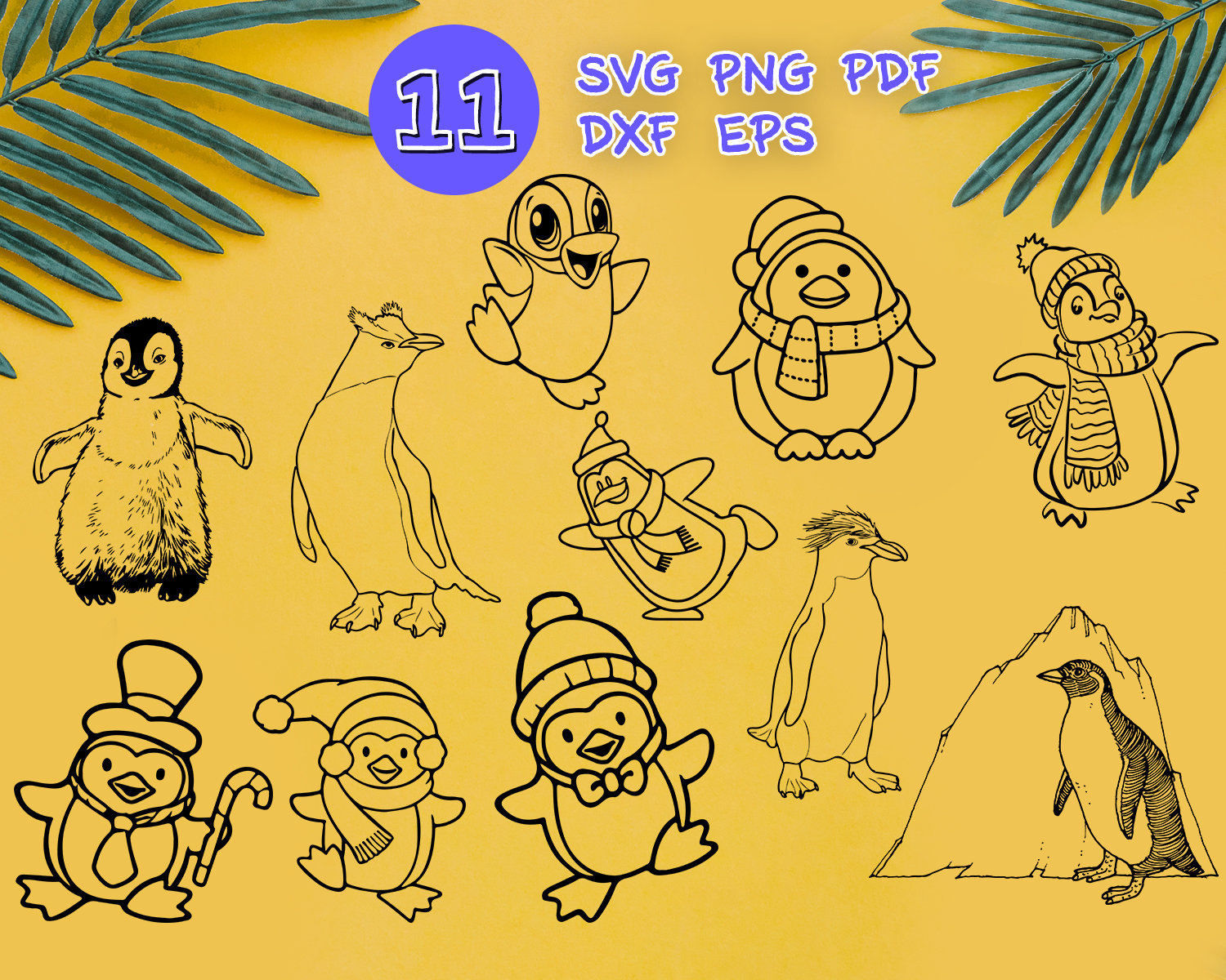 PENGUINS SVG Penguin Svg Penguin Cut File Penguin Clipart - Etsy