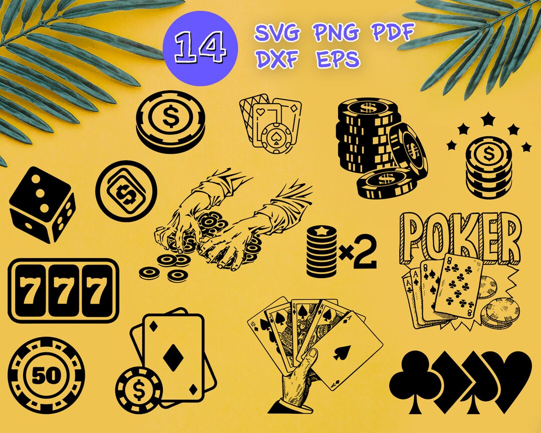 POKER SVG, Playing Cards Svg, Poker Vector, Cards Svg, Casino Svg, Las ...