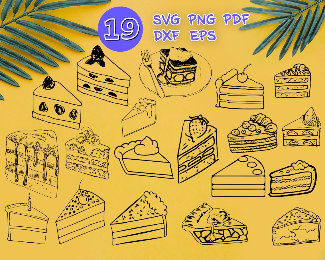 SHORT CAKE SVG Cake Svg Birthday Svg Dessert Svg - Etsy