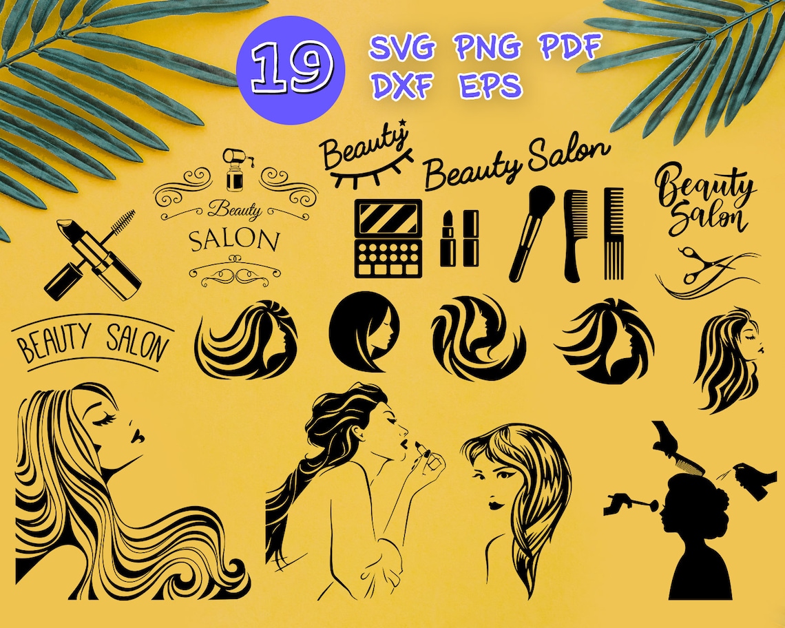 BEAUTY SALON SVG Hairdresser Svg Salon Svg Hairstylist Svg | Etsy