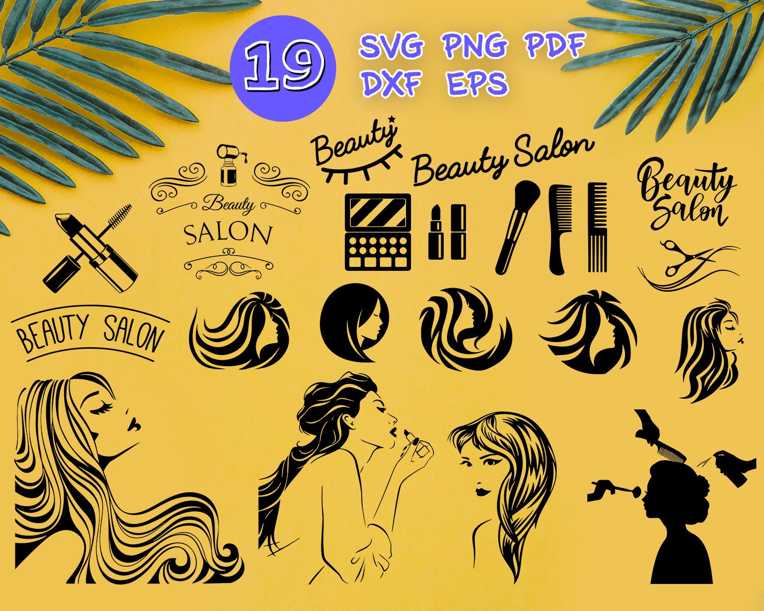 BEAUTY SALON SVG, Hairdresser Svg, Salon Svg, Hairstylist Svg, Stylist ...