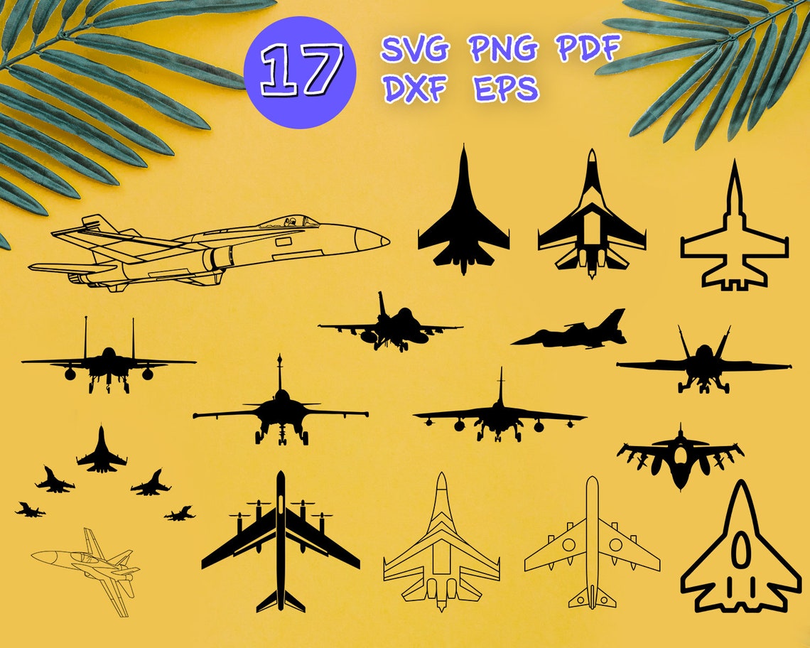FIGHTER PLANE SVG, Jet Fighter Svg, Airplane Svg, Air Force Svg ...