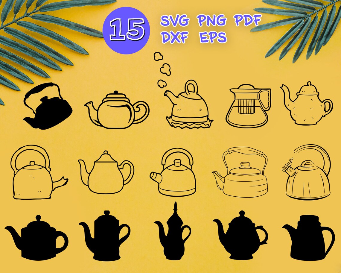 KETTLE SVG Tea Kettle Svg Kettle Bell Svg Teapot Svg - Etsy
