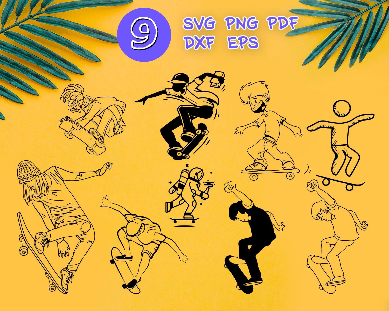 SKATER SVG skateboarding svg skateboard svg skates svg | Etsy
