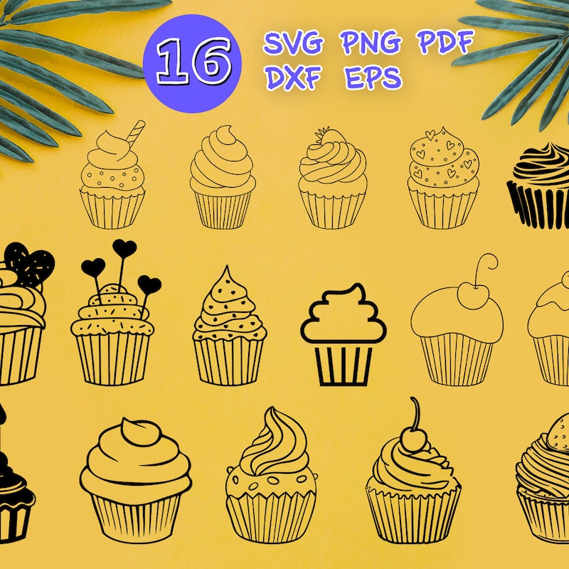Cupcake Svg - Etsy