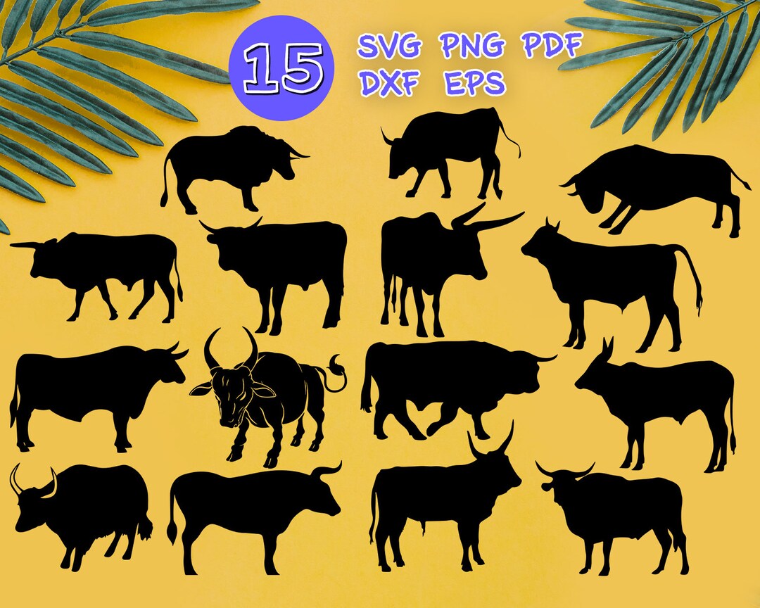 OX SVG, Bull Svg, Cattle Svg, Cow Svg, Farm Animal Svg, Ox Clipart ...