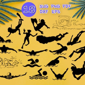 SWIMMING SVG Swimmer Svg Pool Svg Beach Svg Swim Coach - Etsy