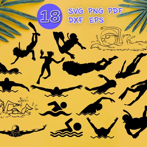 SWIMMING SVG Swimmer Svg Pool Svg Beach Svg Swim Coach - Etsy